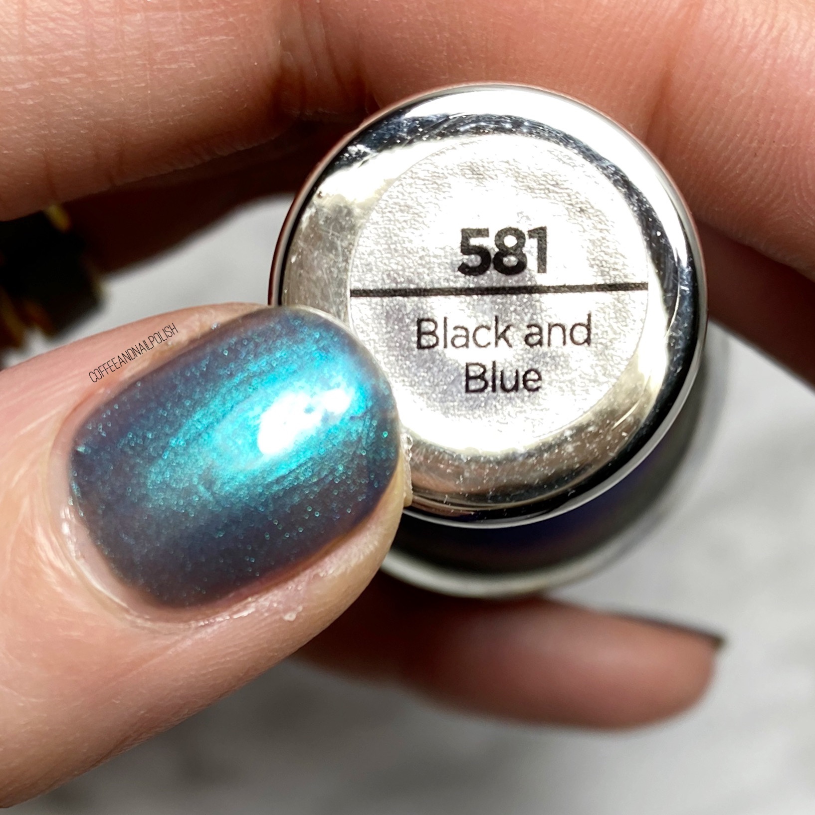 SWATCH SUNDAY — Sally Hansen CSM Black & Blue – Coffee & Nail Polish