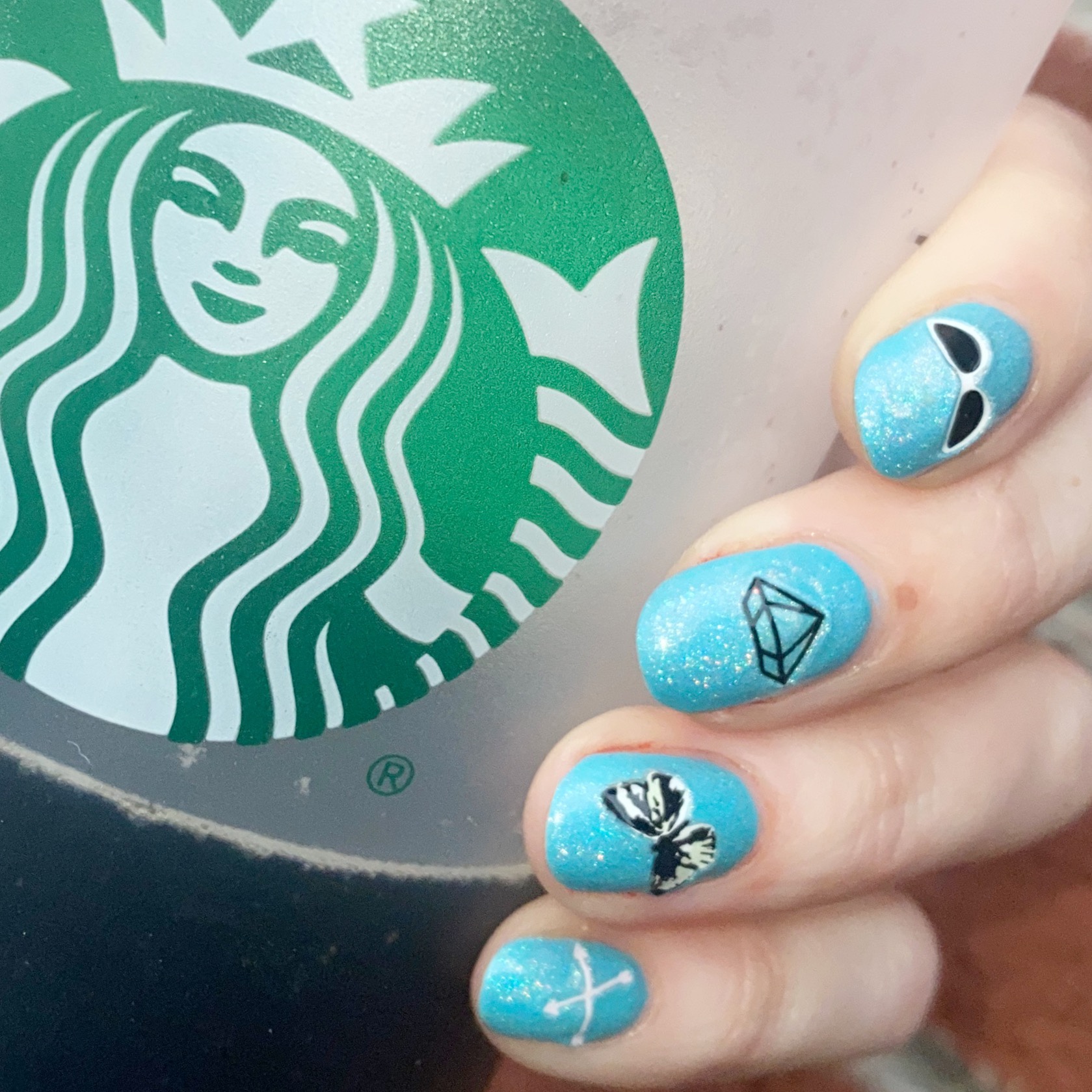 Easy Pop Art Nail Art with Stickers – Coffee & Nail Polish